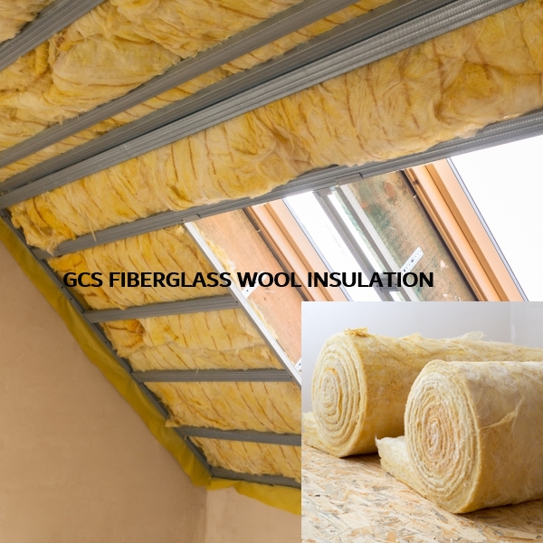Fiberglass Wool Insulation 100mm - 10m*1.2m Density 48Kg/m3 ...
